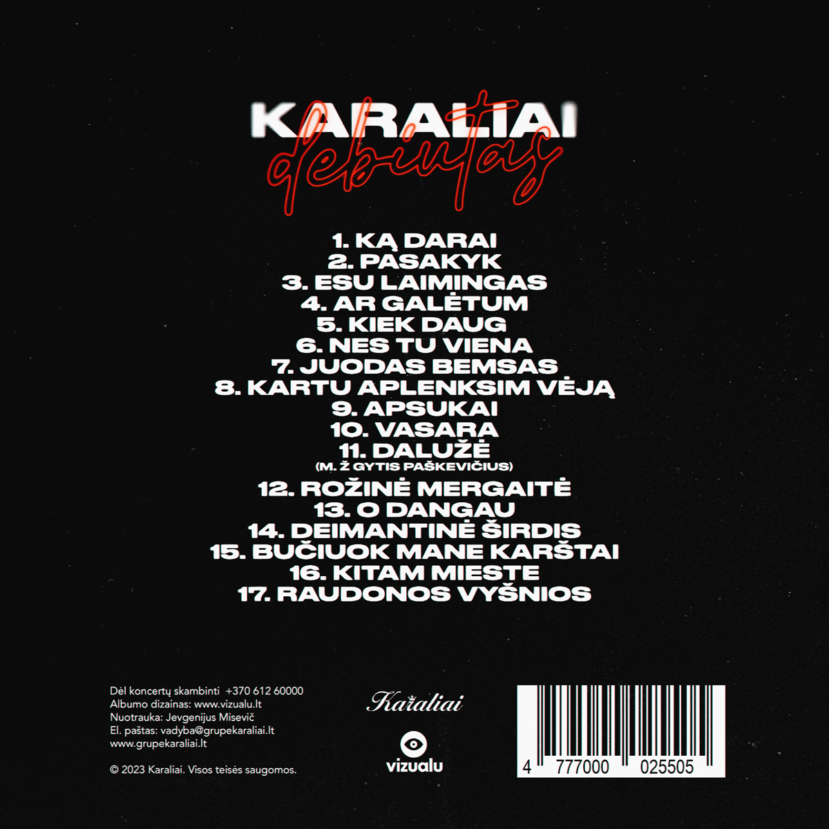 Albumas "DEBIUTAS" – Karaliai